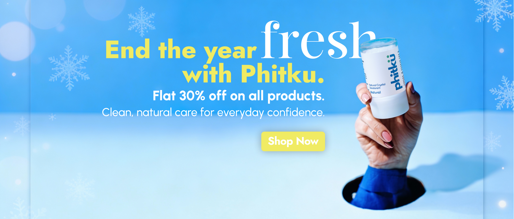 100% Natural Alum Roll On Deodorant | Safe, Eco-Friendly Freshness – Phitku